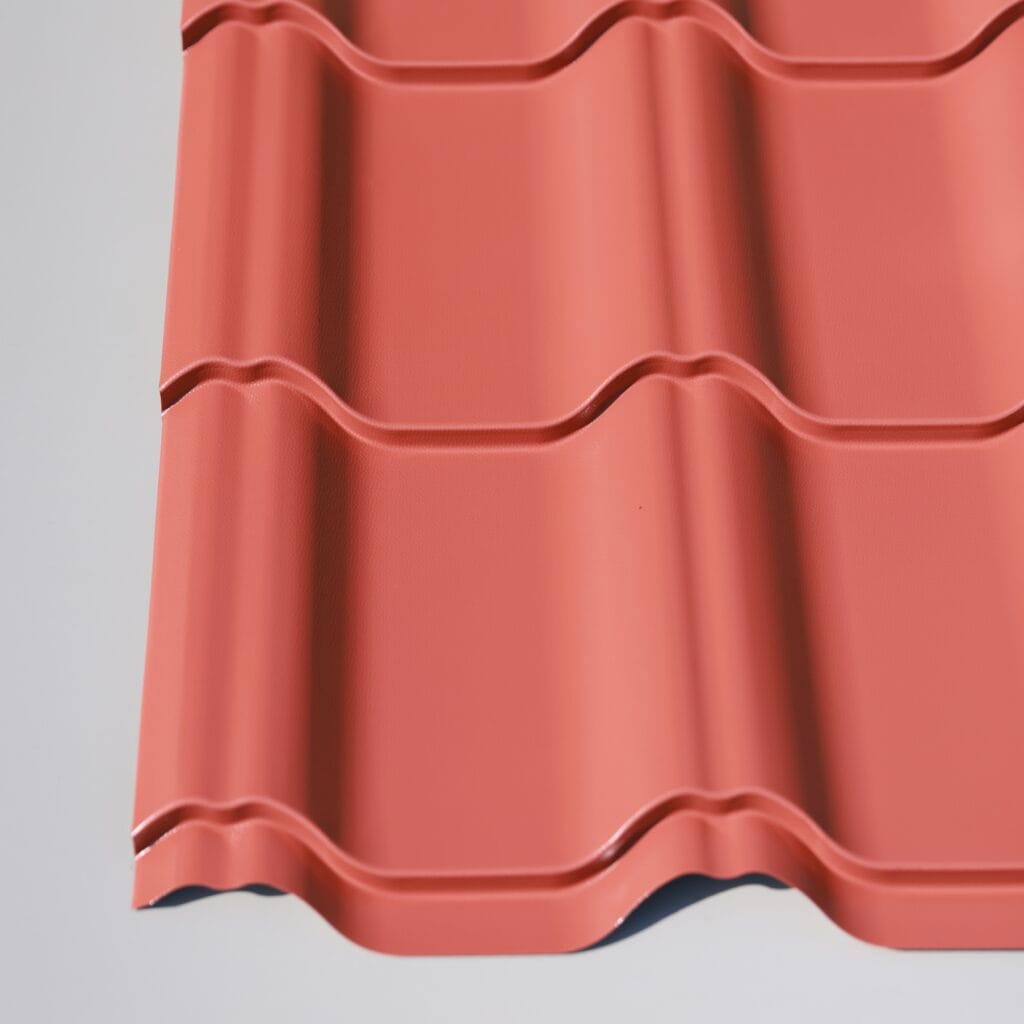 Tile Effect Roofing Sheets | Plastisol Coated | 0.5 mm - Mighty ...